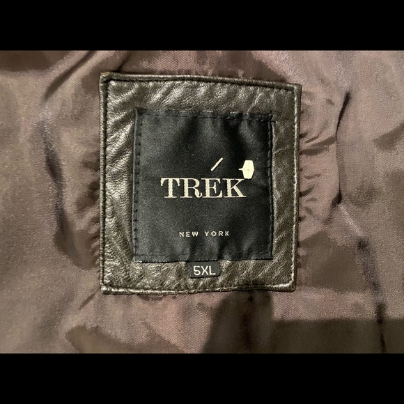 Trek | Jackets & Coats | Brown Leather Jacket | Poshmark